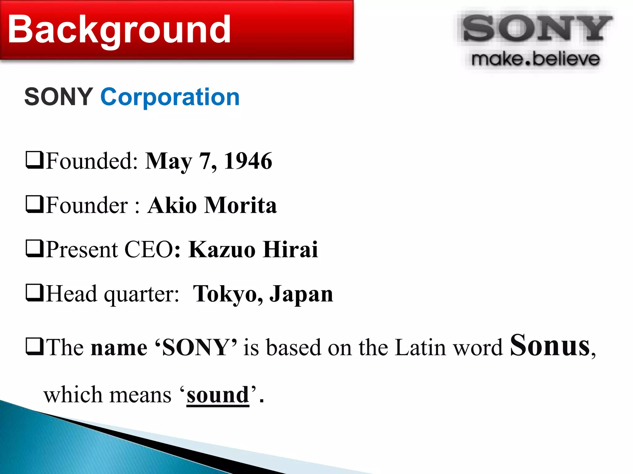 Sony BCG MATRIX | PPT