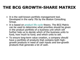 Bcg matrix with ITC company | PPT