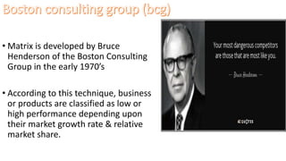 Bcg matrix | PPTX