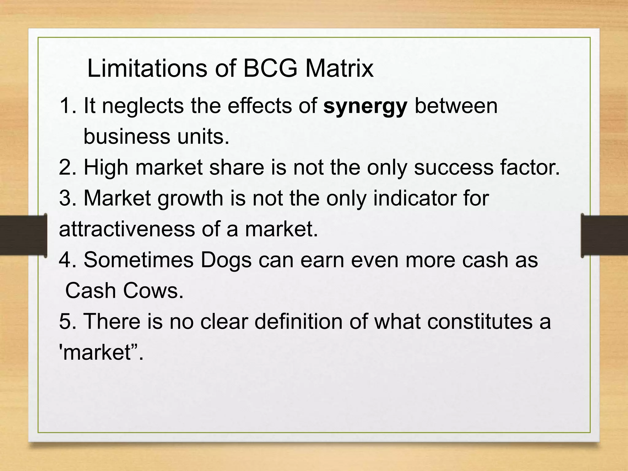 BCG MATRIX | PPT