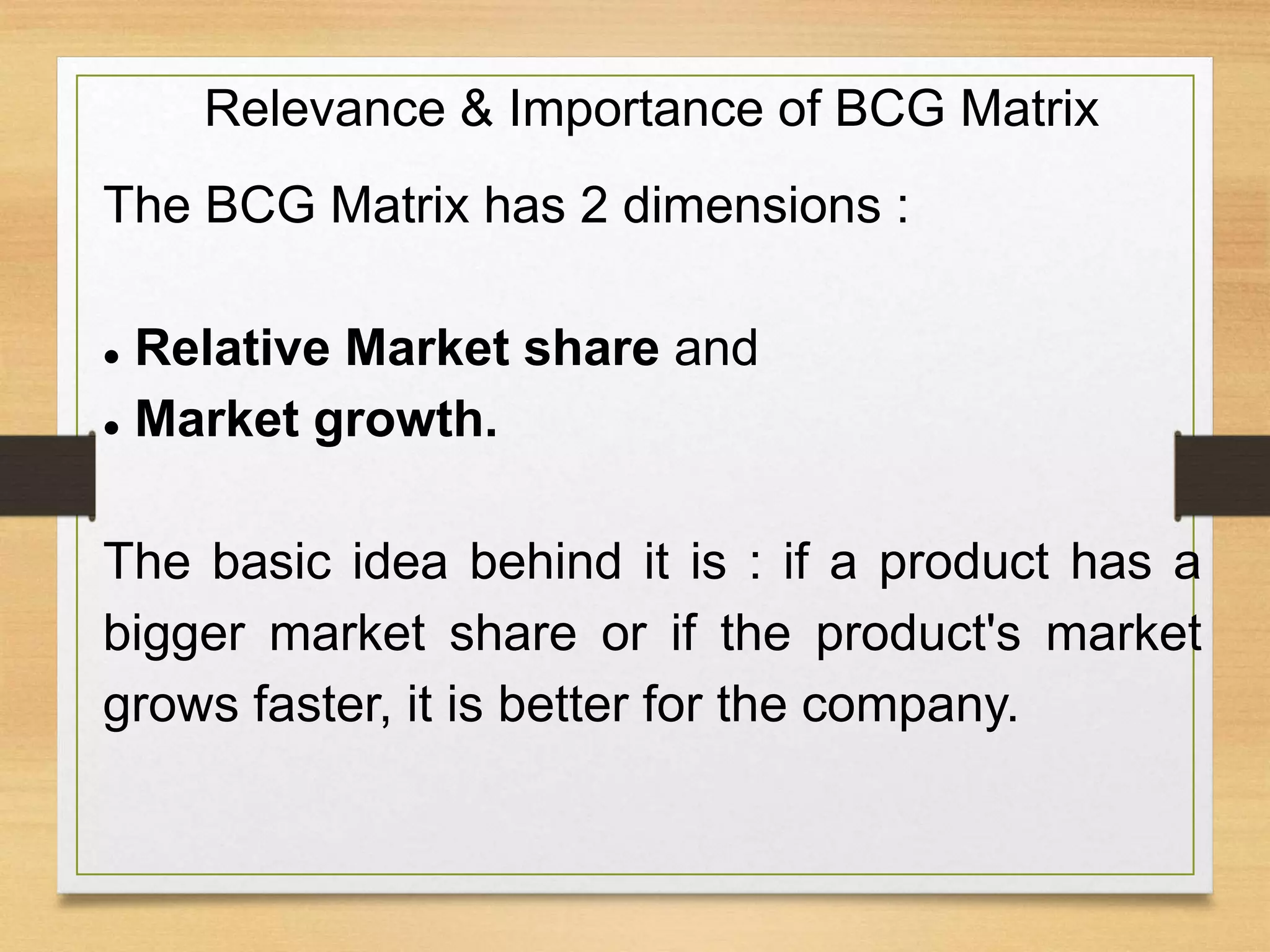 BCG MATRIX | PPT