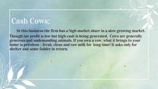 BCG MATRIX/Boston consulting group | PPTX