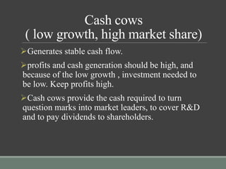 BCG matrix explanation | PPT