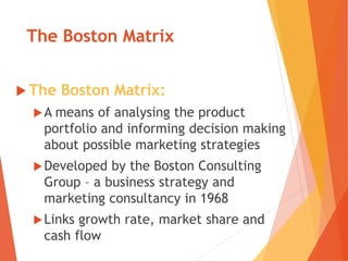 BCG Matrix & PLC | PPTX