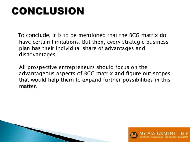 BCG Matrix PPT | PPTX