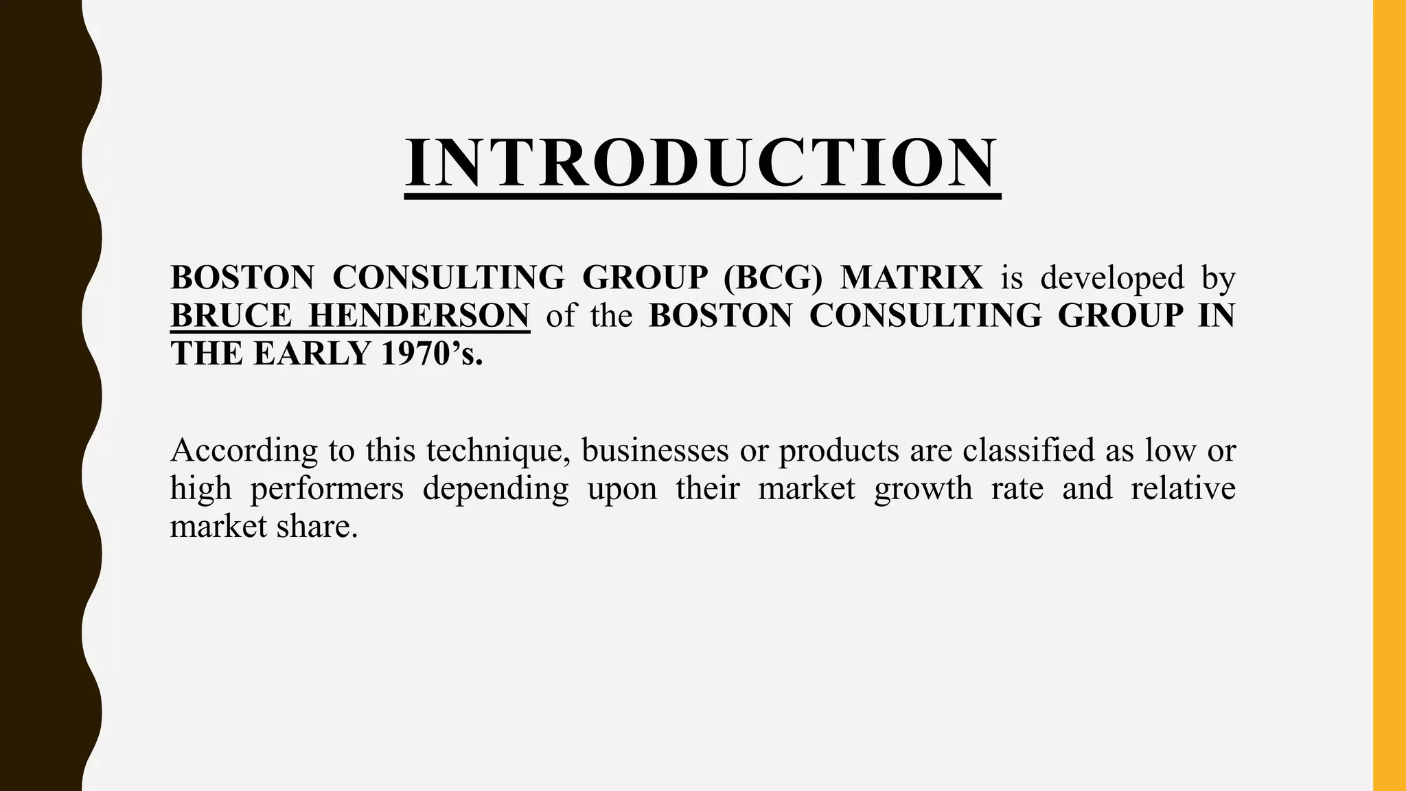 Bcg matrix presentation made by priyansh kesarwani | PPTX
