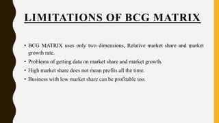 Bcg matrix presentation made by priyansh kesarwani | PPTX