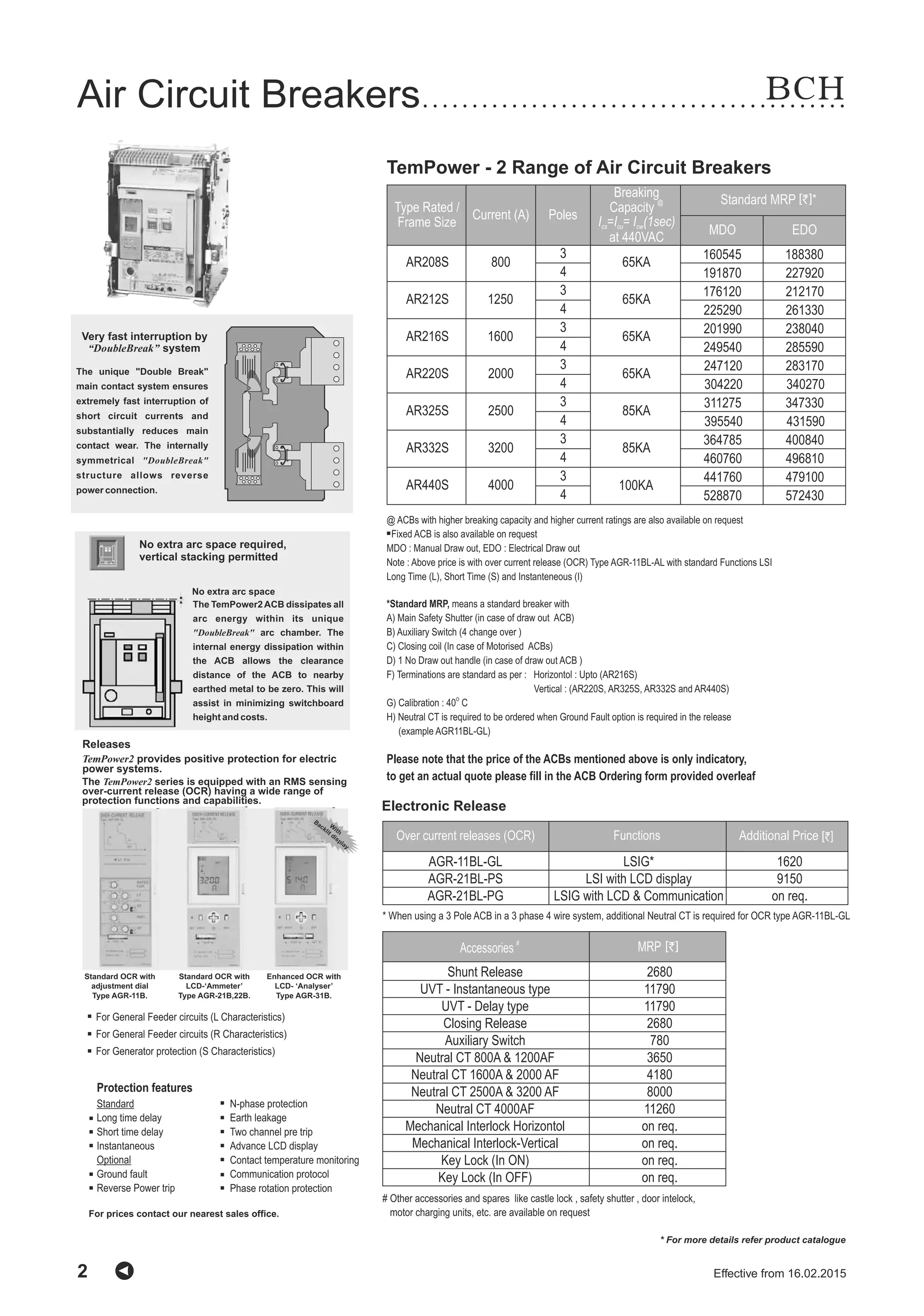 BCH Electric Limited- Complete Product Range Catalogue | PDF