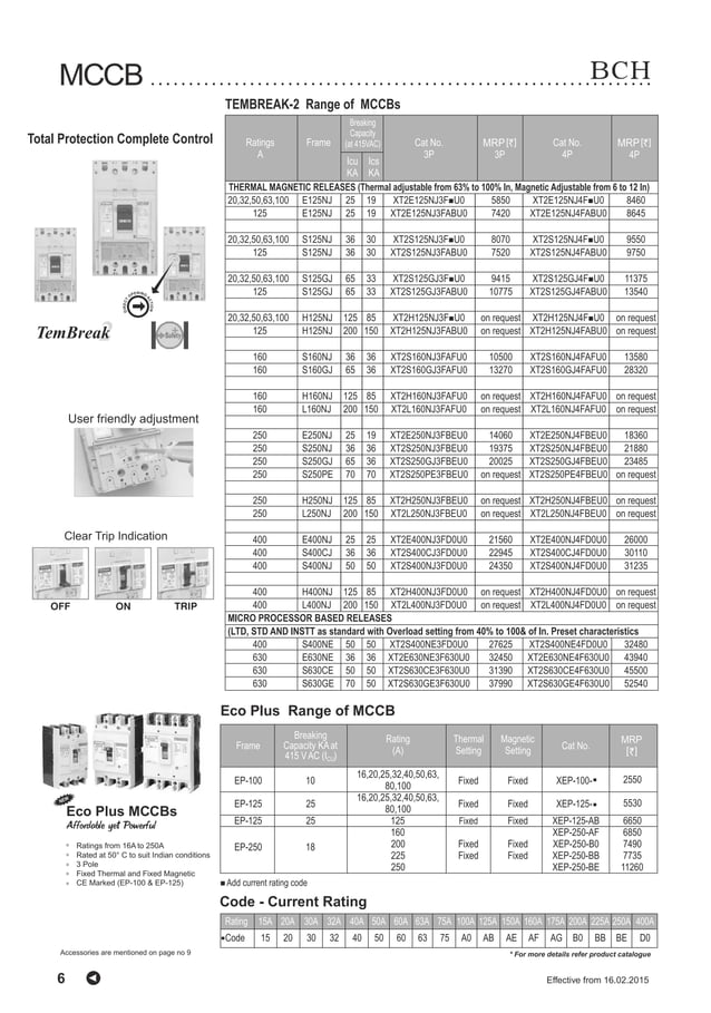 BCH Electric Limited- Complete Product Range Catalogue | PDF | Auto ...