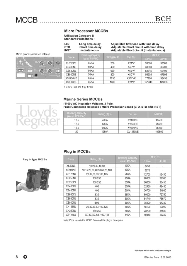 BCH Electric Limited- Complete Product Range Catalogue | PDF | Auto ...