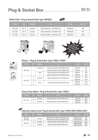 BCH Electric Limited- Complete Product Range Catalogue | PDF