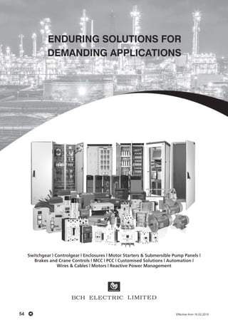 BCH Electric Limited- Complete Product Range Catalogue | PDF