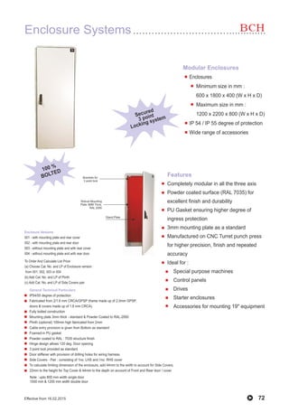 BCH Electric Limited- Complete Product Range Catalogue | PDF