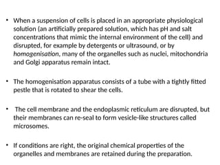 BCH 222 CENTRIFUGATION: Isolation of Organelles.pptx