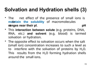 Water as a biomolecules and universal solvent | PPTX
