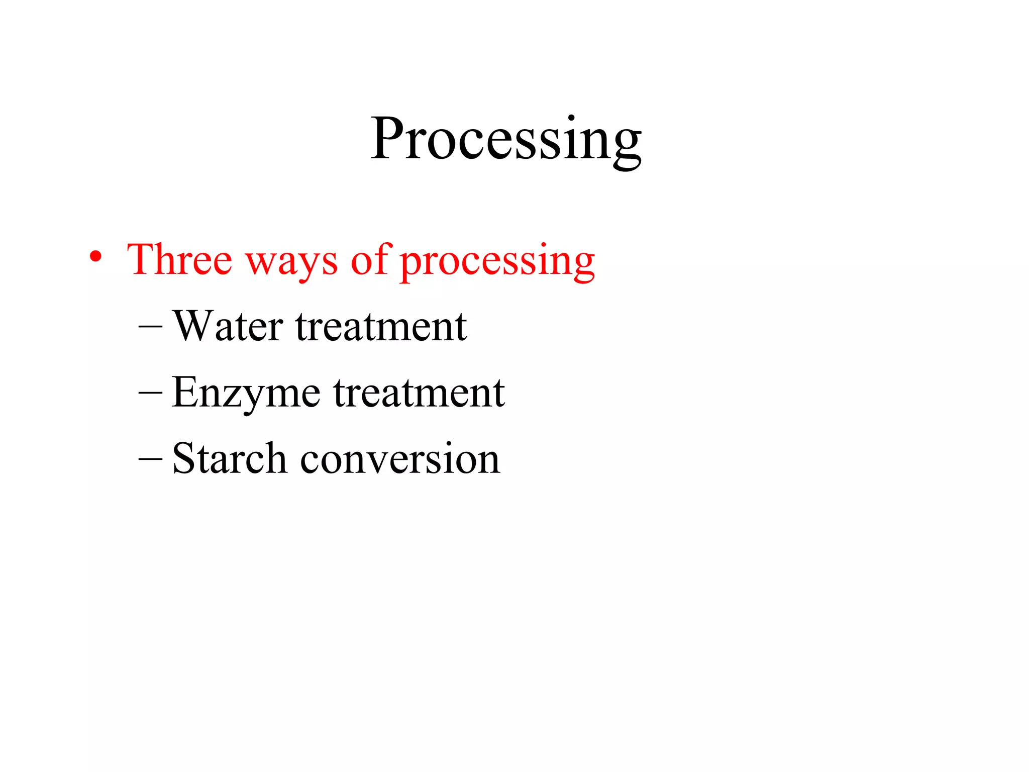 Bch412 starch processing 1 | PPT