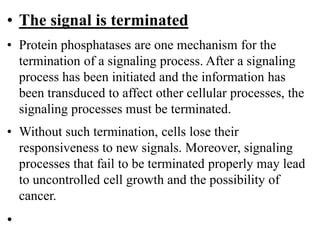 BCH422 signal transduction.pptx and cell comunication | PPTX