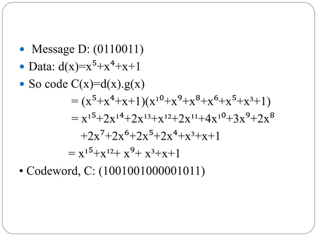BCH Codes | PPTX | Programming Languages | Computing
