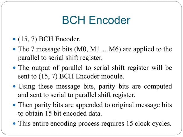 BCH Codes | PPTX | Programming Languages | Computing