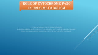 bchem seminar (2.o) (1).pptx cytochrome p 450 | PPT