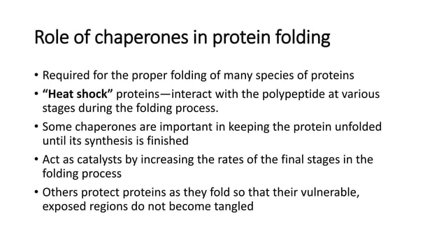 Protein misfolding amd hierarchy of proteins | PPT