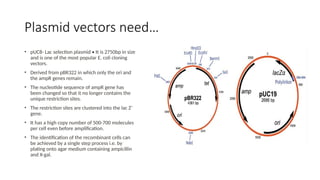 BCHM 415_Vectors.pptx vector in gene clo | PPT
