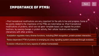POST TRANSLITIONAL MODIFICATION | PPTX