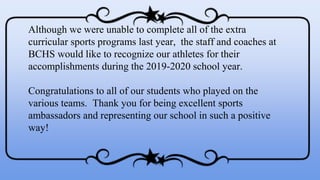 BCHS Sports 2019 2020 | PPT