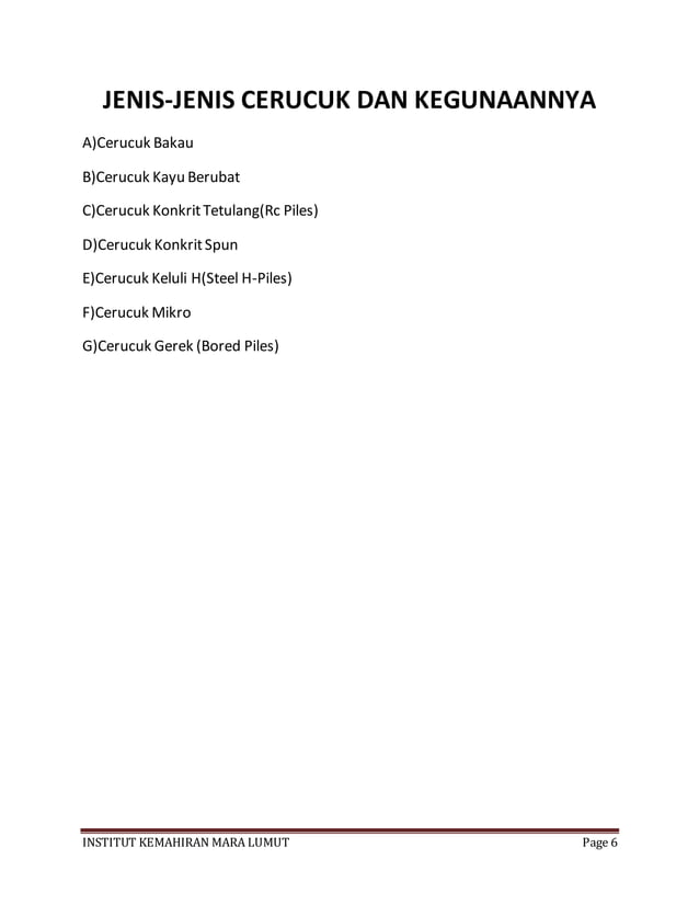 cerucuk piling | DOCX