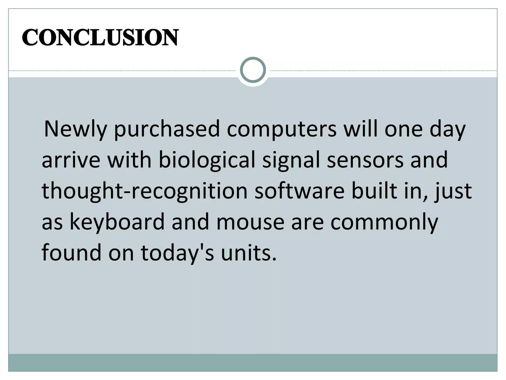 Brain-computer interface | PPT