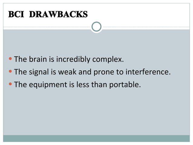 Brain-computer interface | PPT | Brain and Nervous System Disorders ...