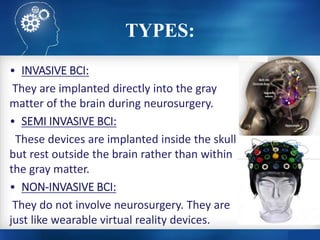 BRAIN COMPUTER INTERFACE (BCI) | PPT