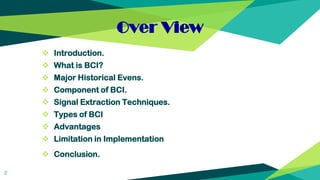 BCI is a direct Neural Interface or Brain-Machine Interface | PPTX