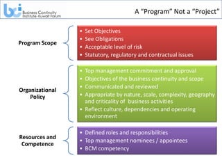 The BCI GPG Presentation @ The BCI | PPTX