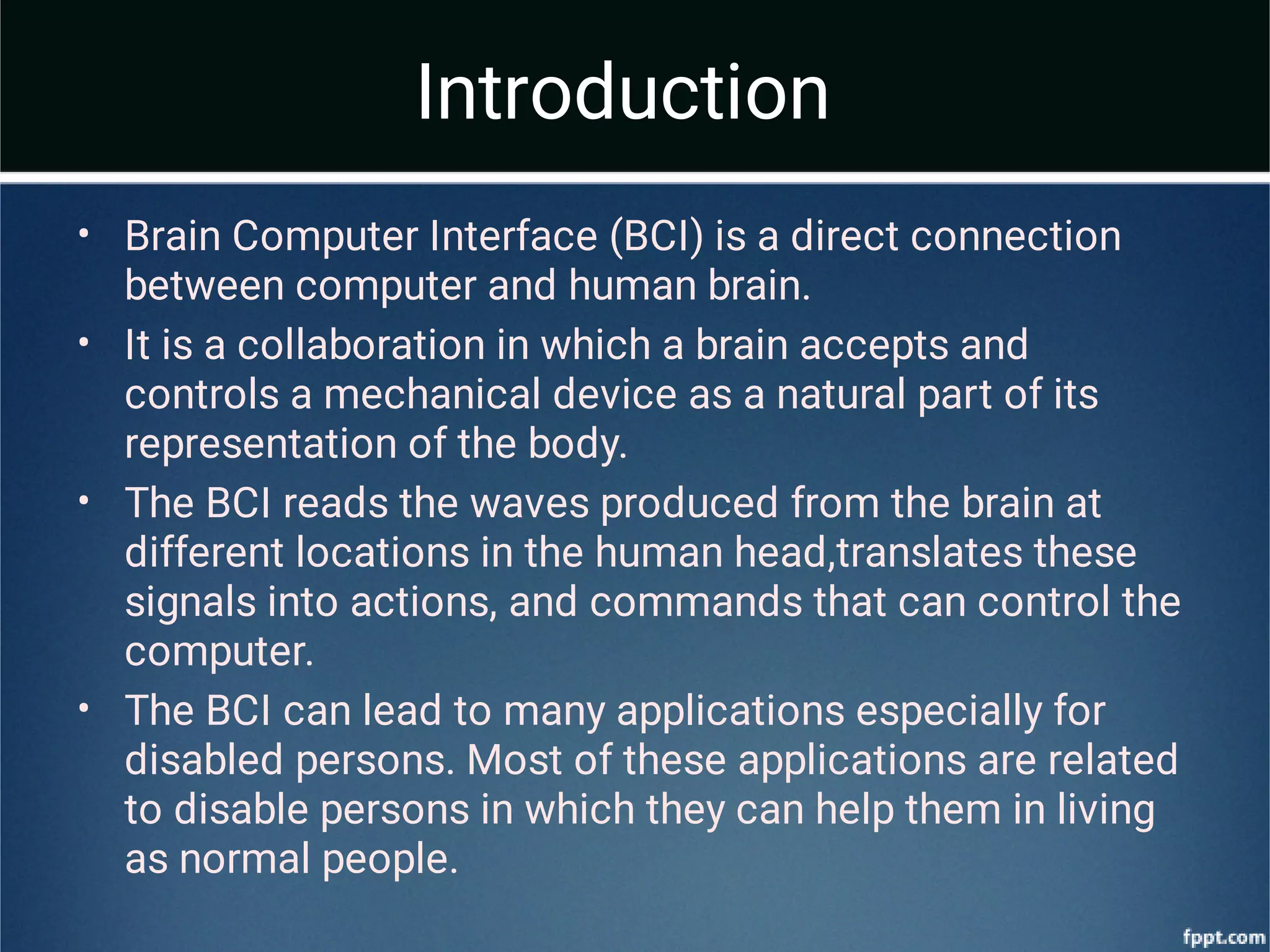 Brain computer interfaces | PDF | Brain and Nervous System Disorders | Diseases and Conditions
