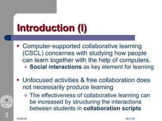 Technology Tools for Scripted Collaborative Learning: The Case of the Reload Learning Design ...