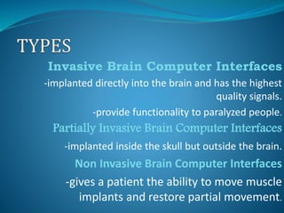 BRAIN COMPUTER INTERFACE...... | PPTX