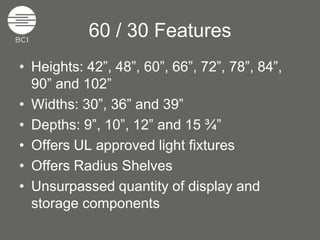 BCI 60/30 Shelving System Presentation | PPT
