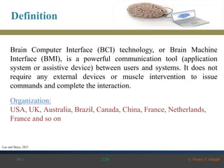 Brain Computer Interface (BCI) and Smart home | PPT