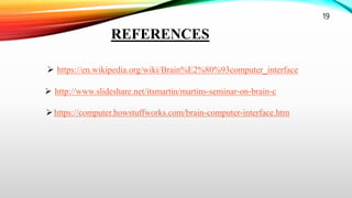 Brain Computer Interface by Vipin Yadav | PPT | Free Download