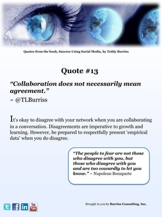 Social Media Quotations from Success Using Social Media | PPTX