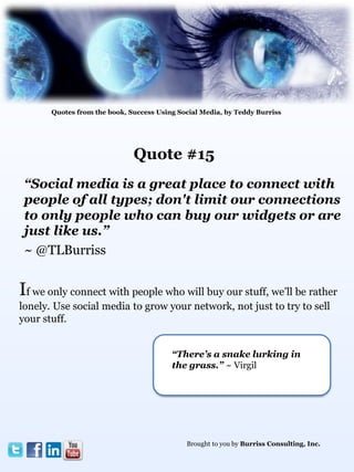 Social Media Quotations from Success Using Social Media | PPTX