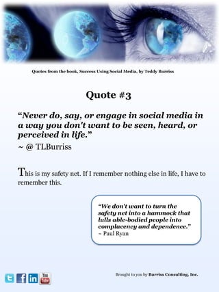 Social Media Quotations from Success Using Social Media | PPTX
