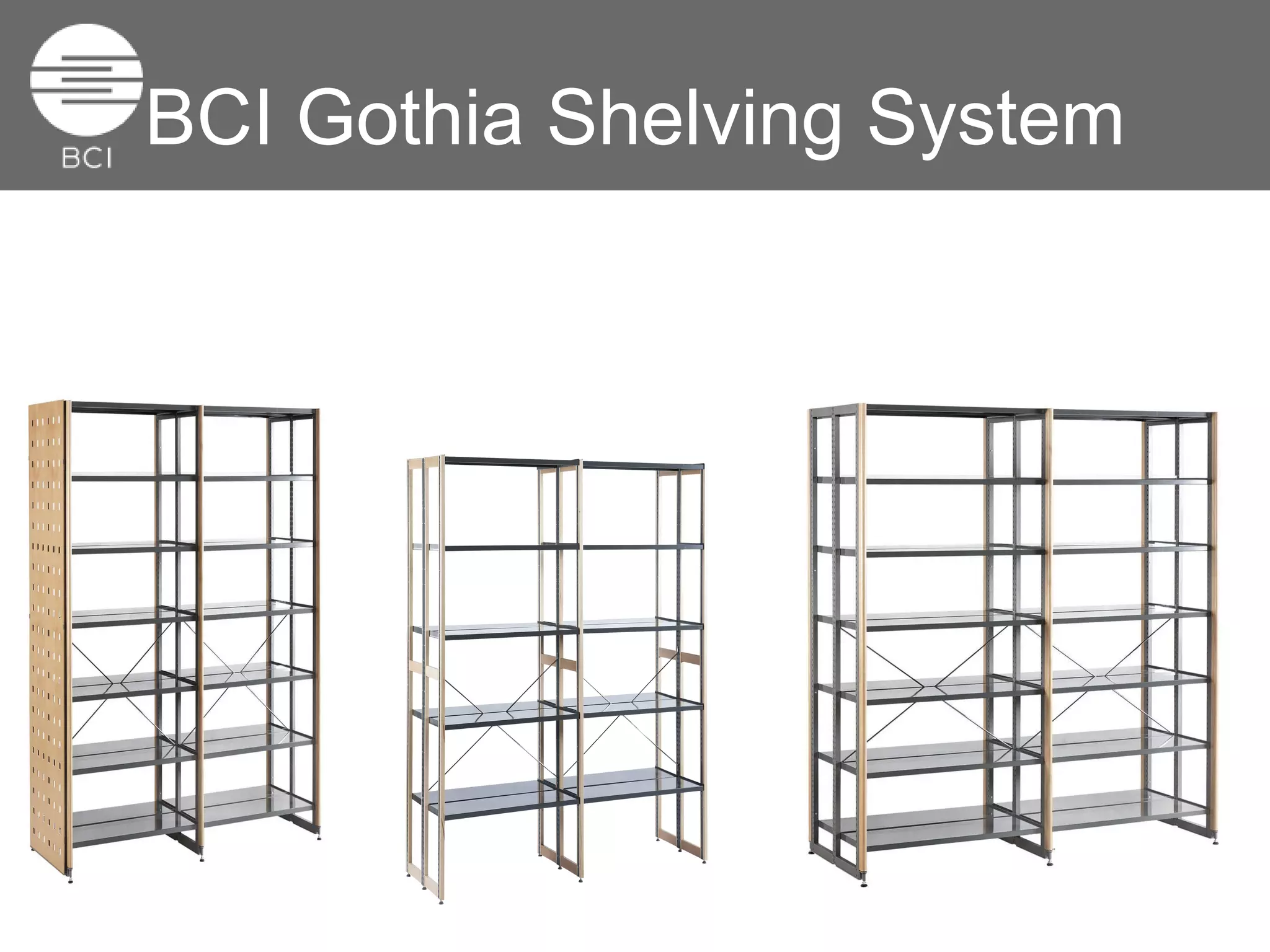 Modern Library Shelving System: BCI Gothia Shelving | PPT