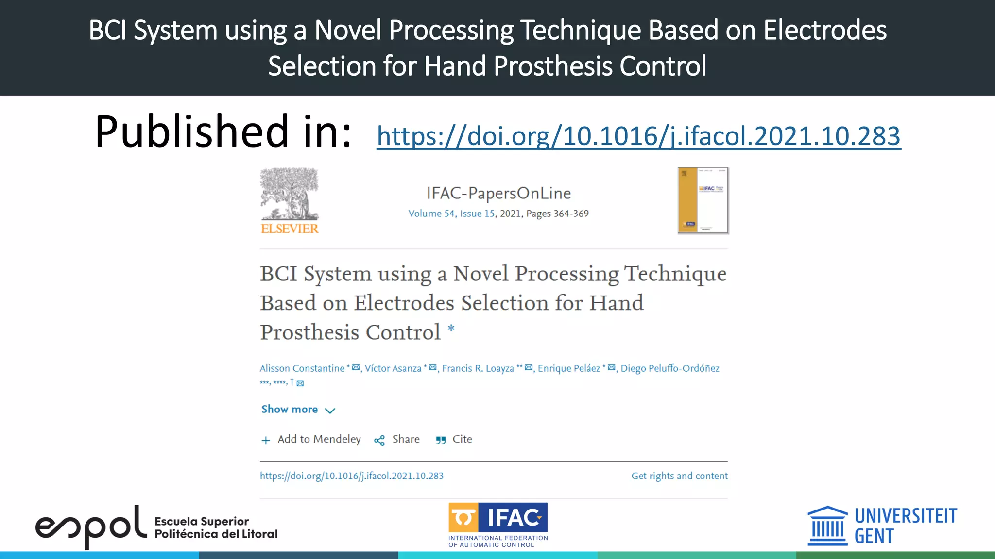 ⭐⭐⭐⭐⭐ #BCI System using a Novel Processing Technique Based on ...