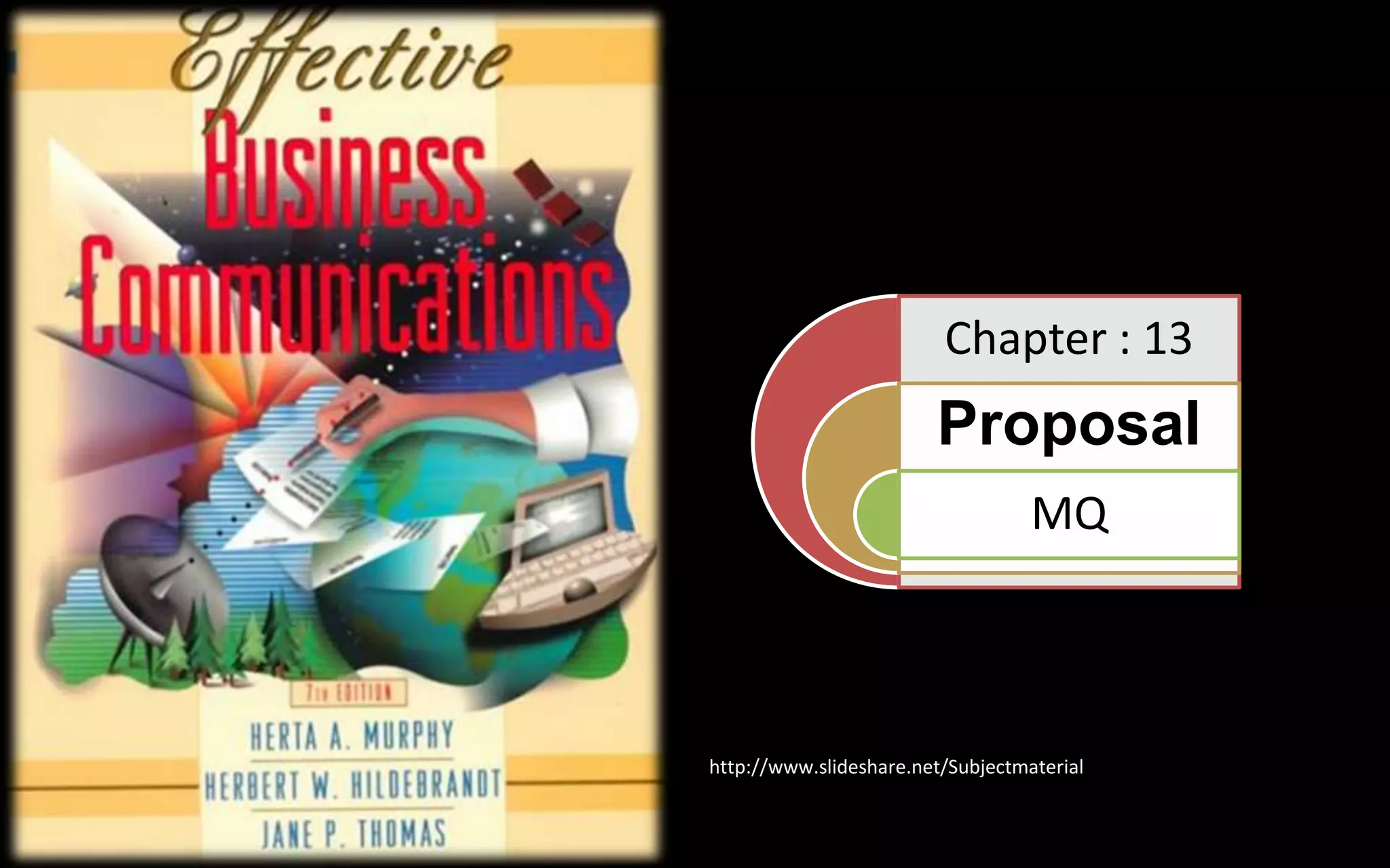 Bc ii chap 13 proposals | PPT