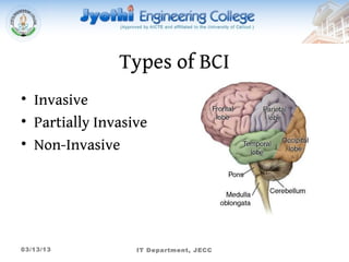 Brain Computer Interface ppt | PPT