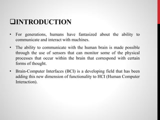 Brain Computer Interface PPT | PPTX