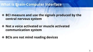 Brain-Computer Interface | PPT