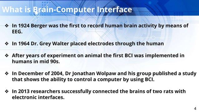 Brain-Computer Interface | PPT